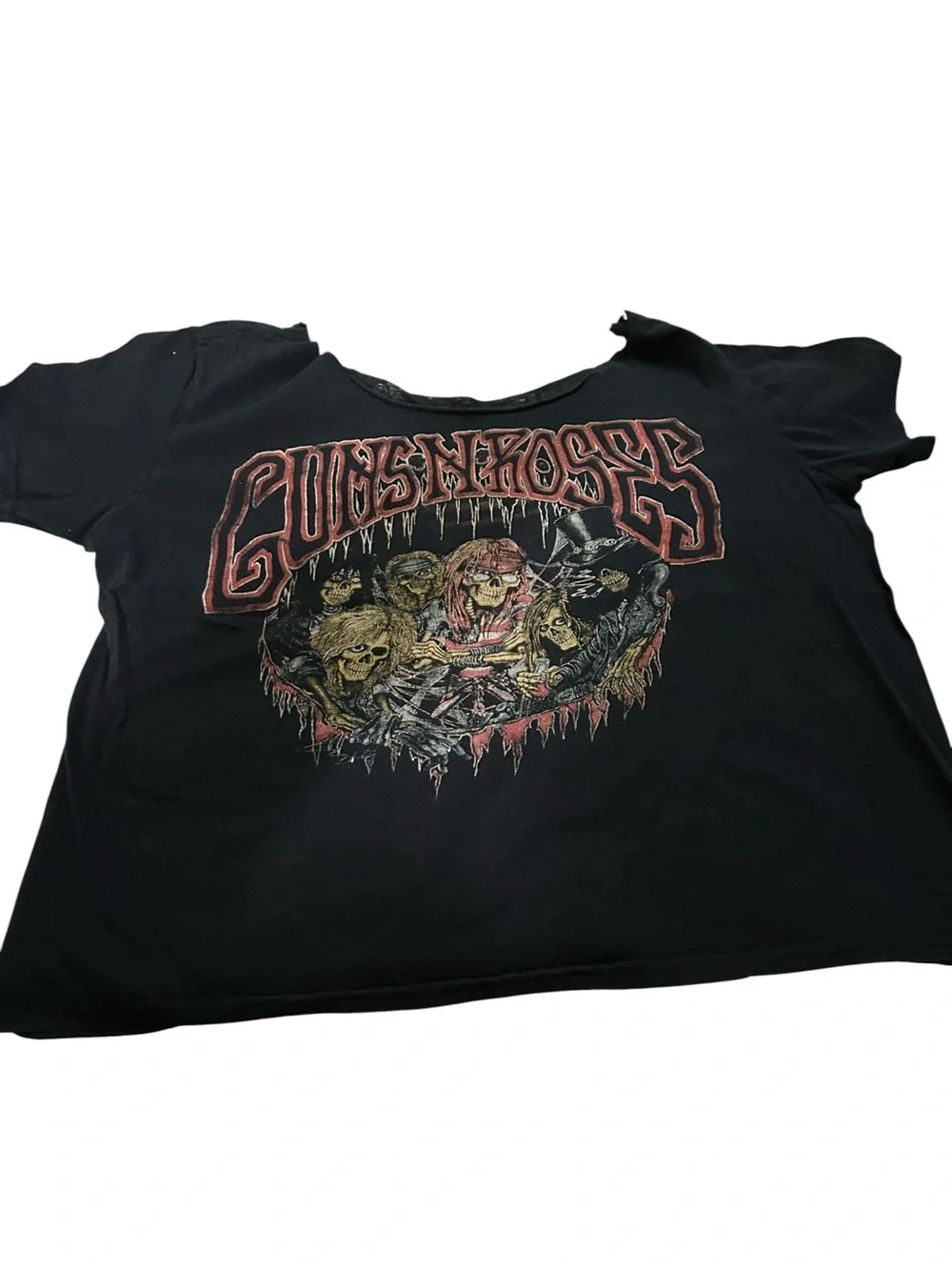 Guns n roses | Tops | Guns N Roses Crop Tshirt Band Tour Large Cropped ...